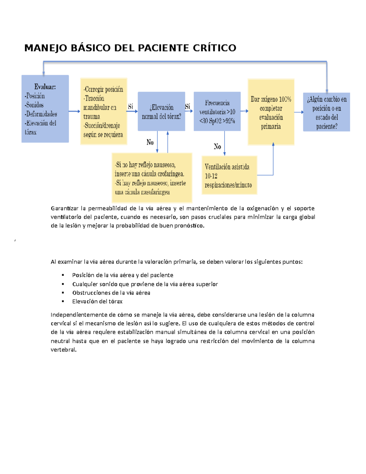 Manejo Basico del Paciente Crìtico - MANEJO BÁSICO DEL PACIENTE CRÍTICO ...