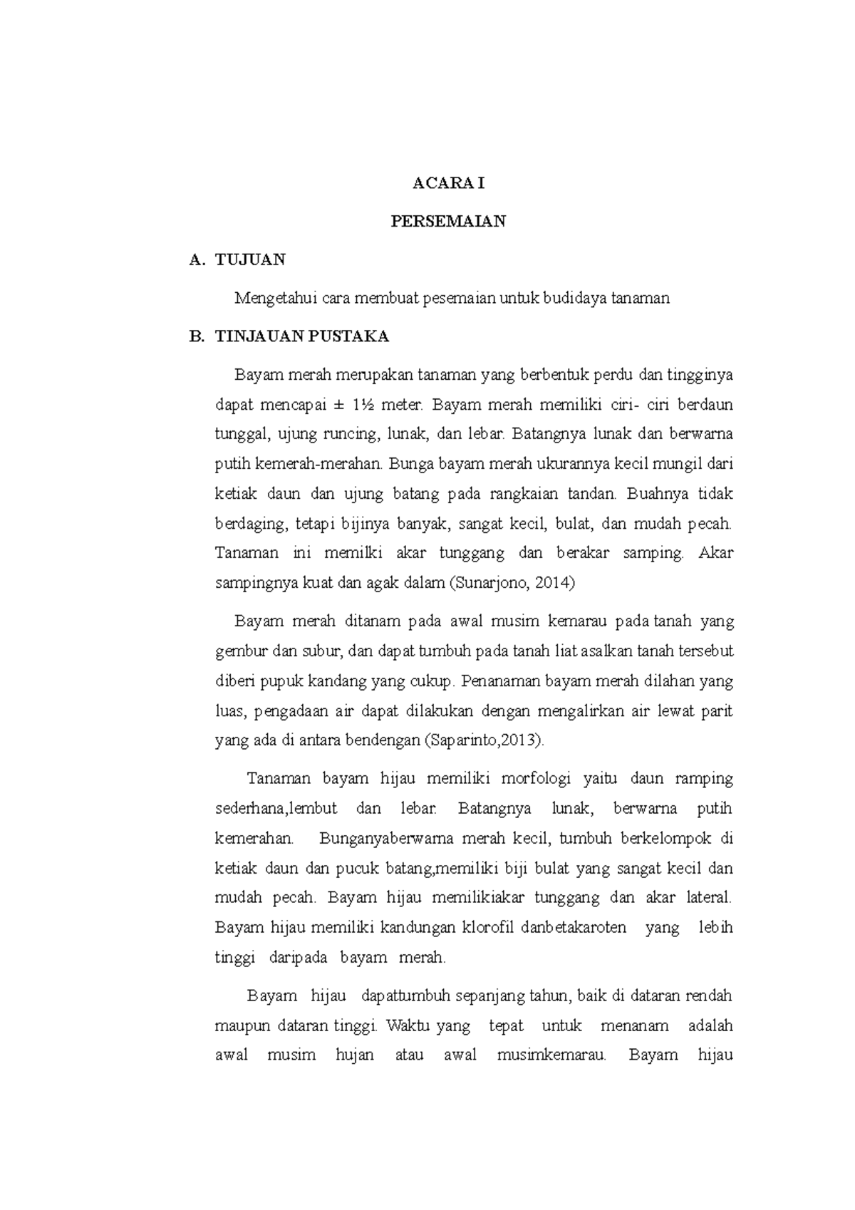 DTBT - persemaian dan generatif - ACARA I PERSEMAIAN A. TUJUAN ...