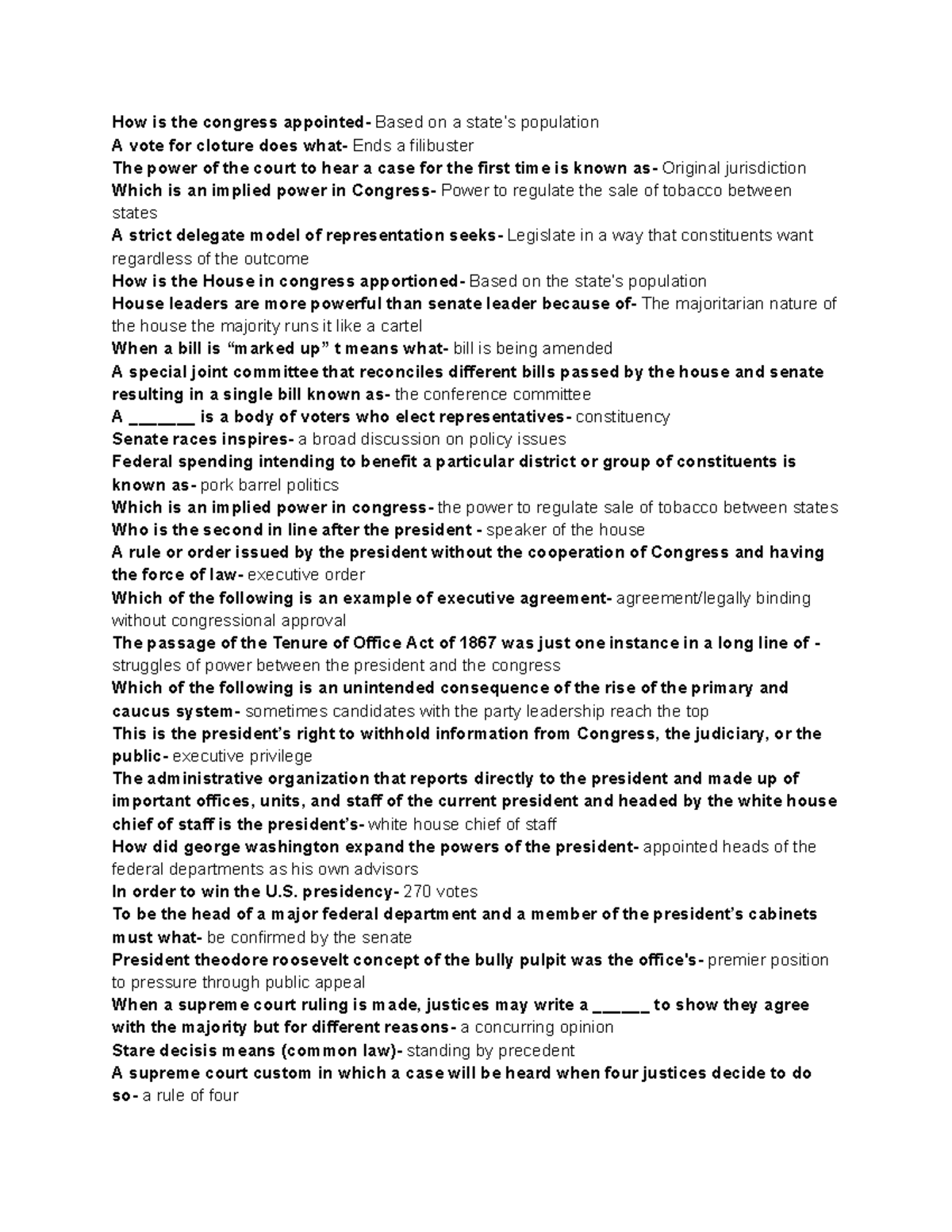 Gov. unit 4 - government unit 4 quizziz review answers - How is the ...