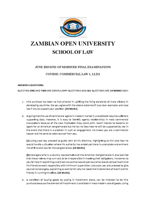 CUZL251 Constitutional LAW I Module - CAVENDISH UNIVERSITY ZAMBIA LAW ...