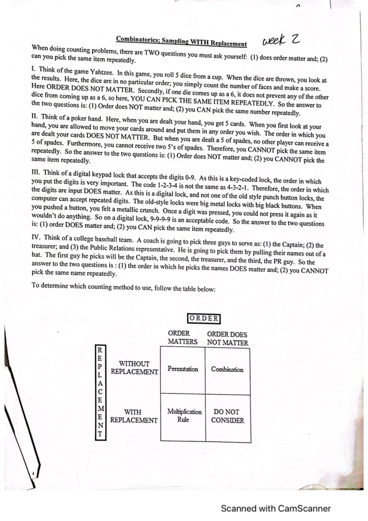 combinatorics sampling with replacement - MATH 1102 - Studocu