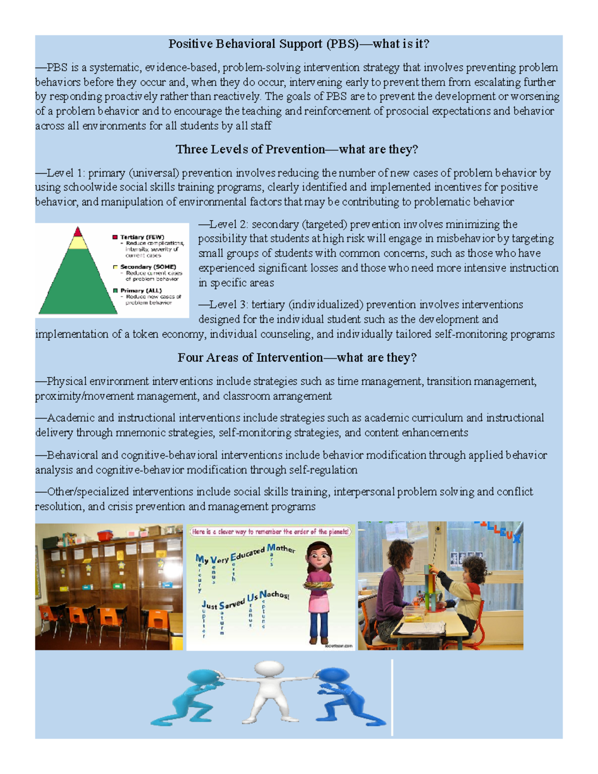 Positive Behavioral Support Flyer - Positive Behavioral Support (PBS ...