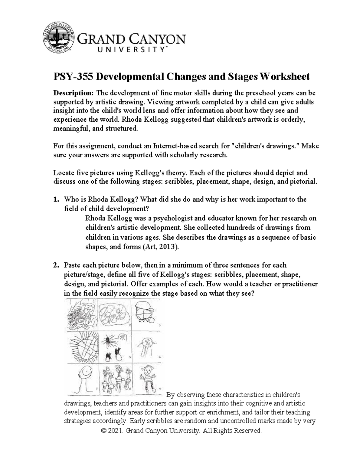 PSY 355 RS Developmental Changesand Stages Worksheet - PSY-355 ...