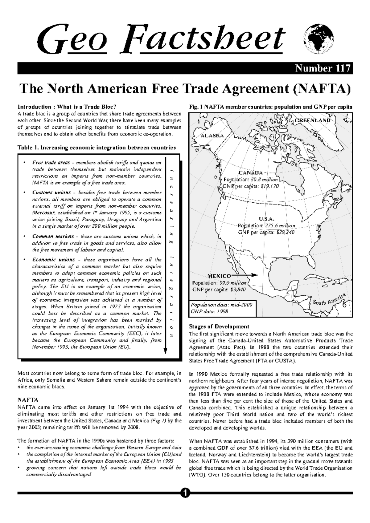 117 Nafta - A usefull document for Globalisation - Introduction : What ...