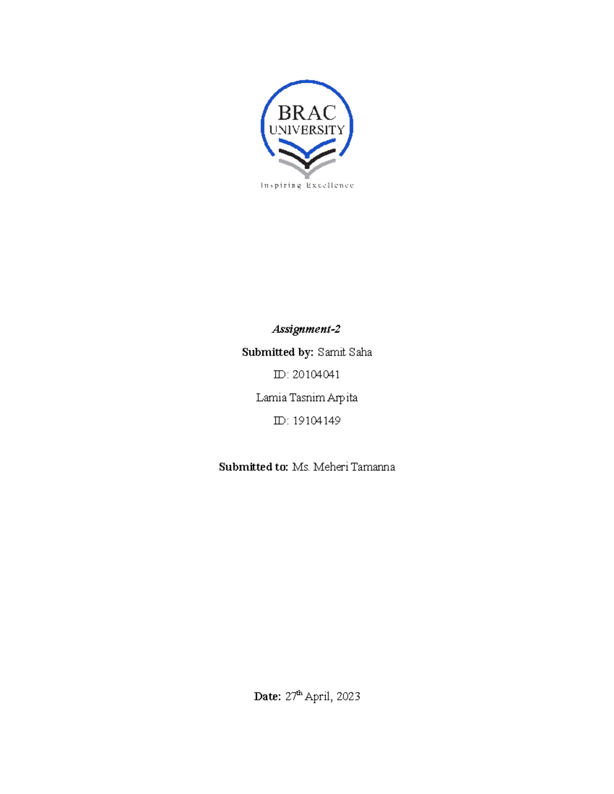 Assignment 2 SOC101 - What can I upload on Scribd? Supported file types: pdf, txt, doc, ppt, xls ...
