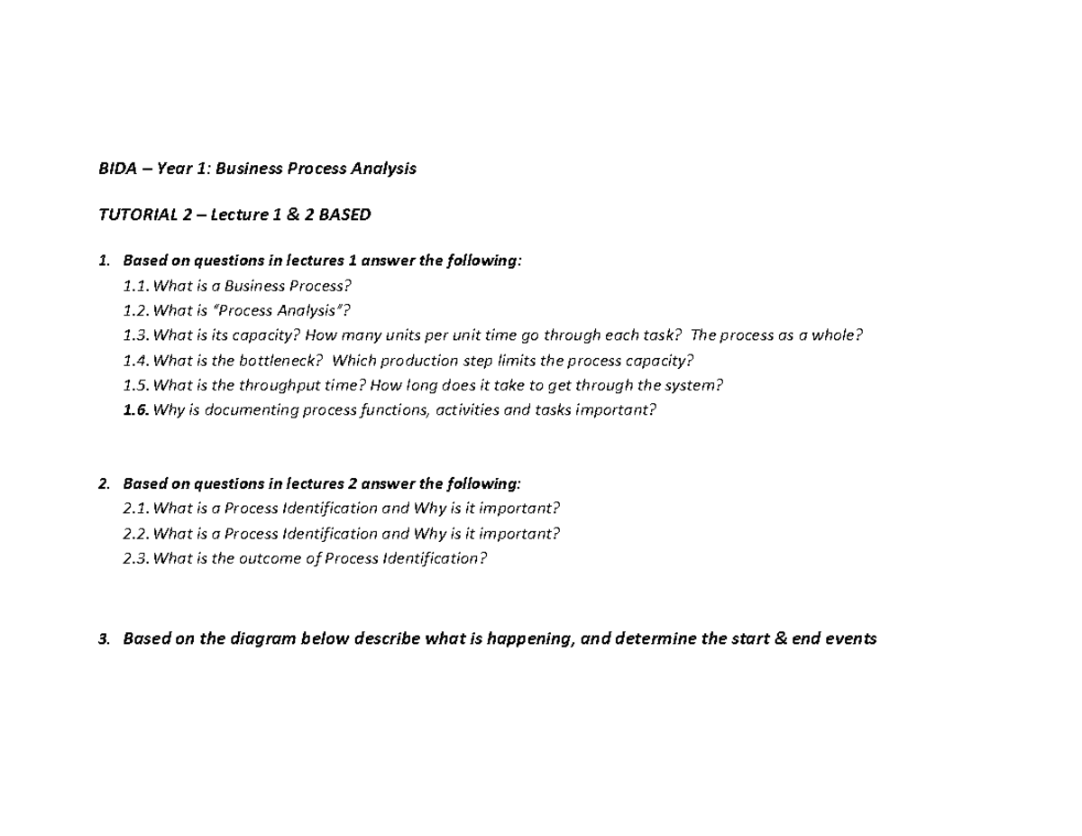 BI101 BPA Tutorial 2 (Based on Lecture 1 & 2 Slide Questions) - BIDA ...