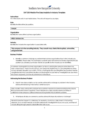 DAT 260 Module Three Assignment Template - DAT 260 Module Three ...