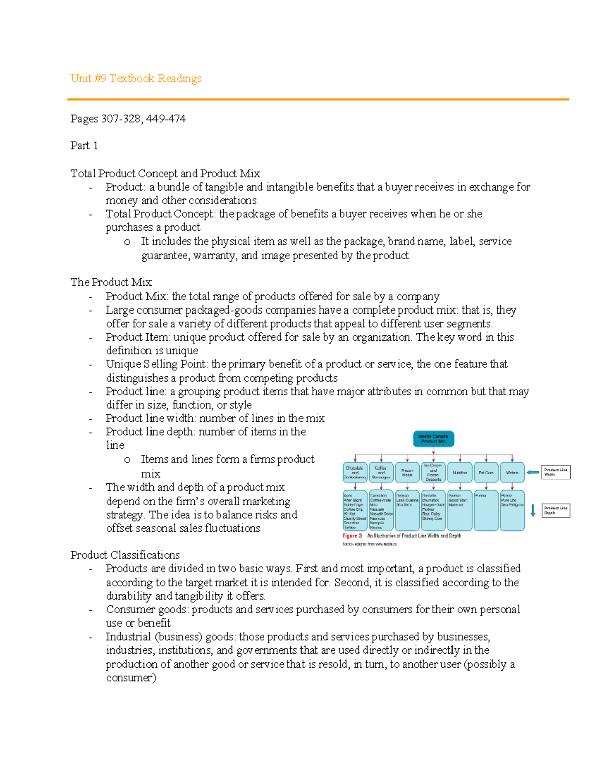 Unit #9 Textbook Readings - Unit #9 Textbook Readings Pages 307-328 ...