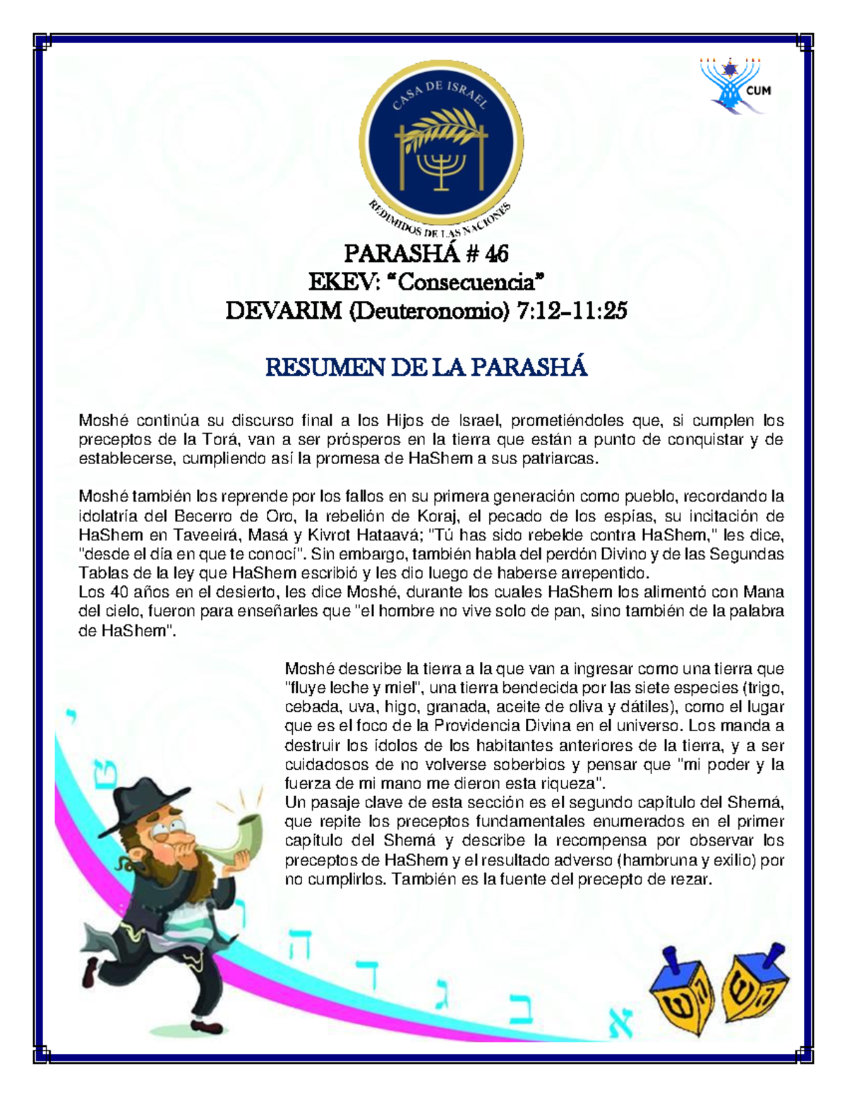 46. EKEV - ekev - PARASH¡ # 46 EKEV: