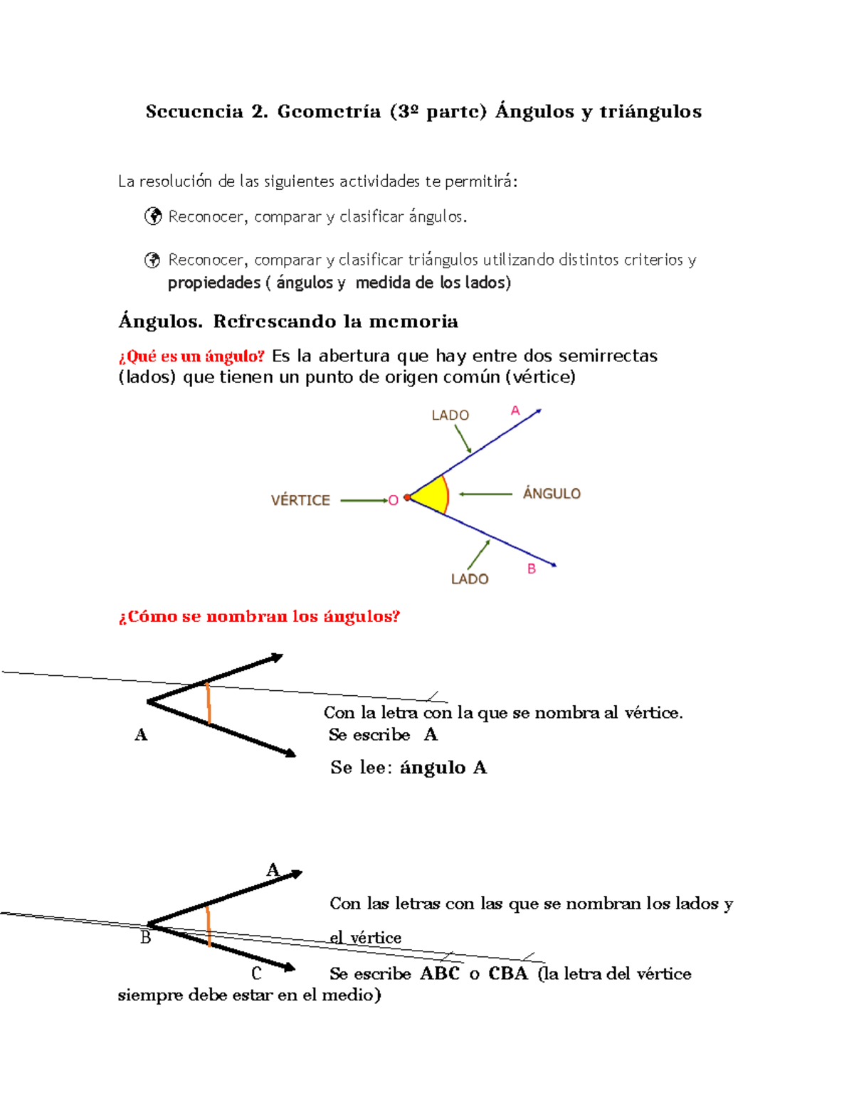 Comparto 'Comparto ' Geometria Angulos Y Triangulos' contigo' contigo - Secuencia 2. Geometría ...