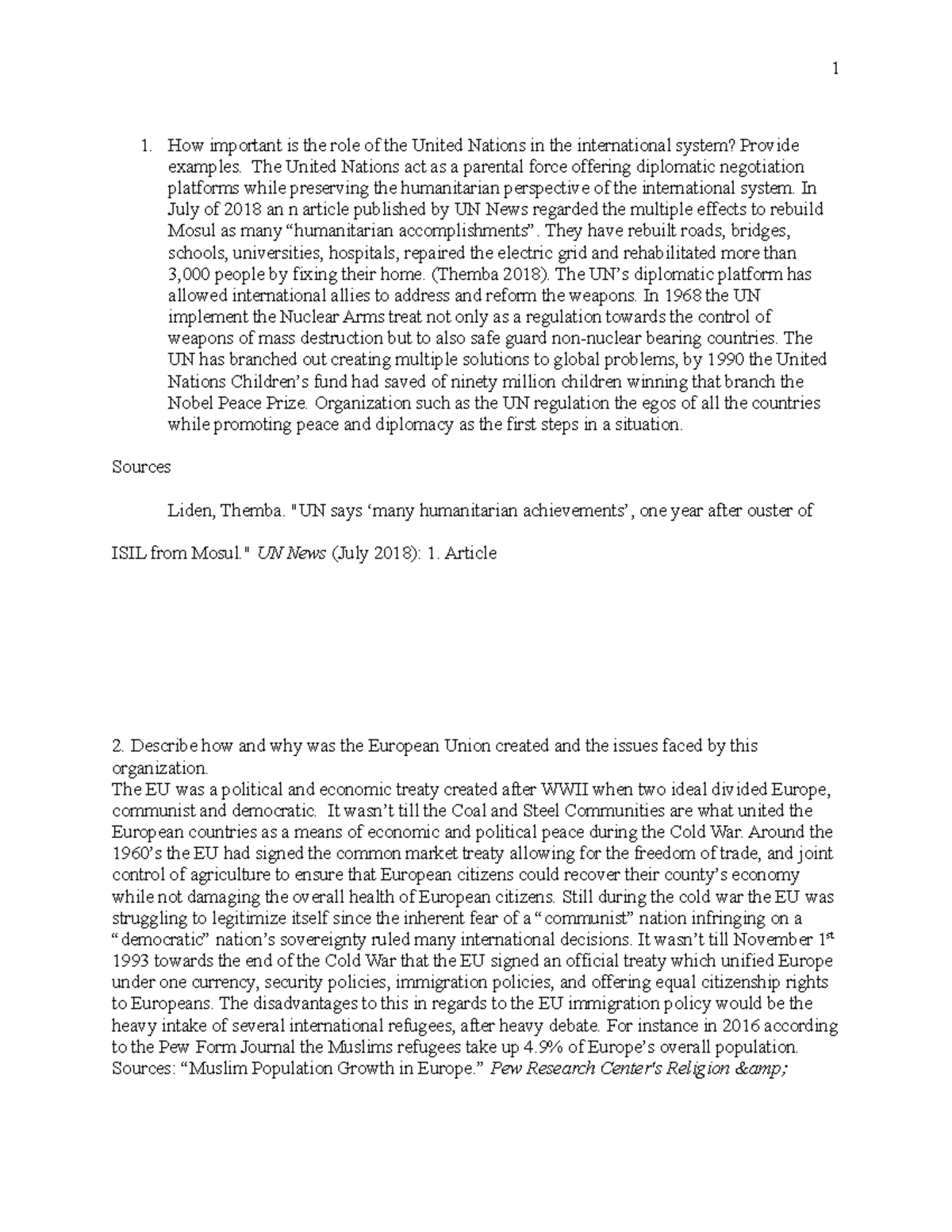 UNIT 6 Assignment 6 - Grade: A - 1 How important is the role of the ...