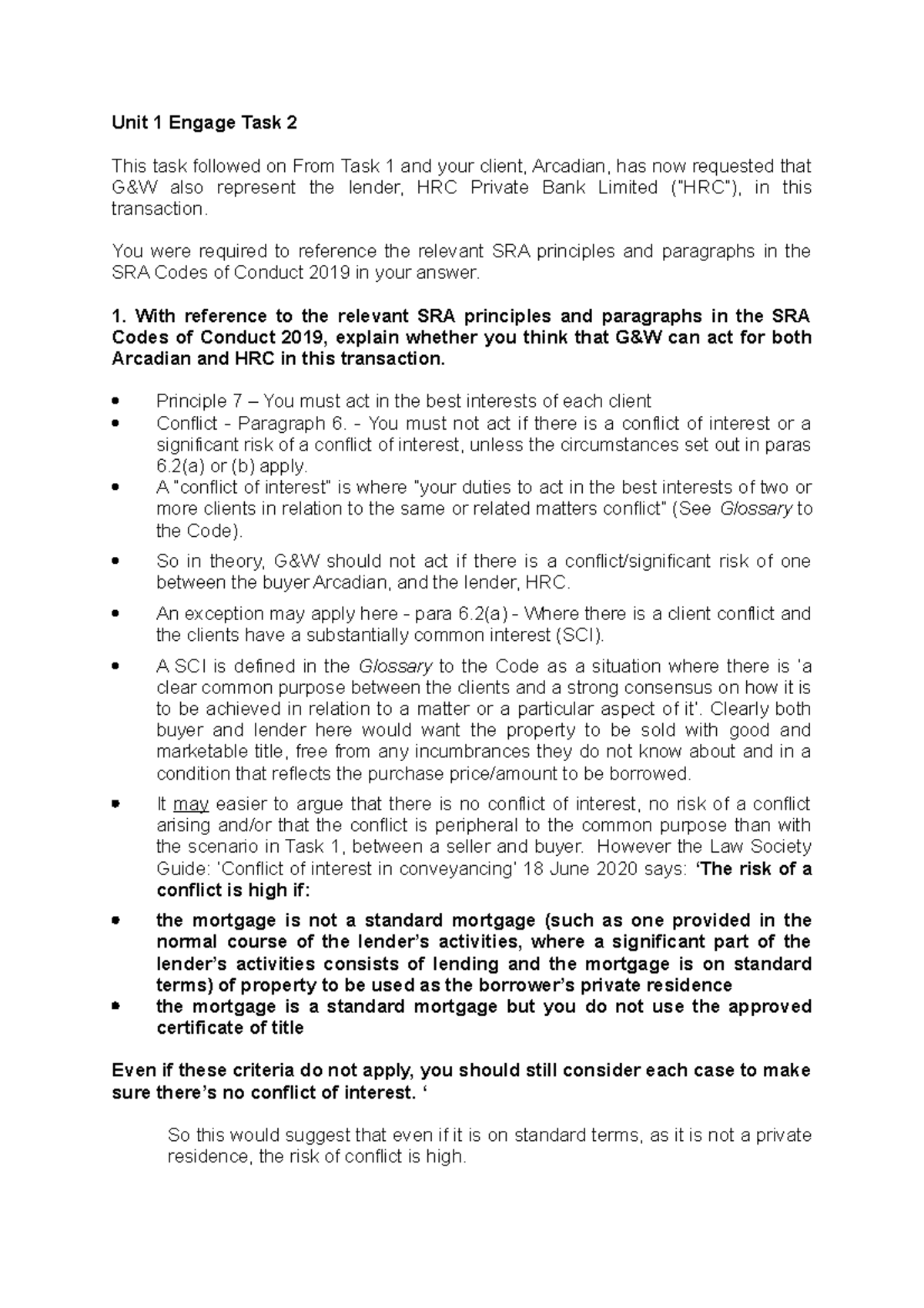 Unit 1 - Engage Task 2 Feedback - Unit 1 Engage Task 2 This task ...