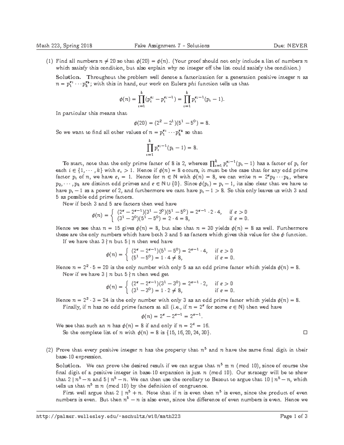 W18 223 hwk07 solns - Math 223, Spring 2018 Fake Assignment 7 ...