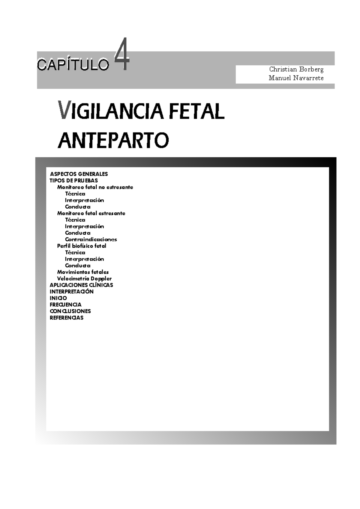 04- Vigilancia Fetal Anteparto - CAPÍTULO 4 VIGILANCIA FETAL ANTEPARTO ...