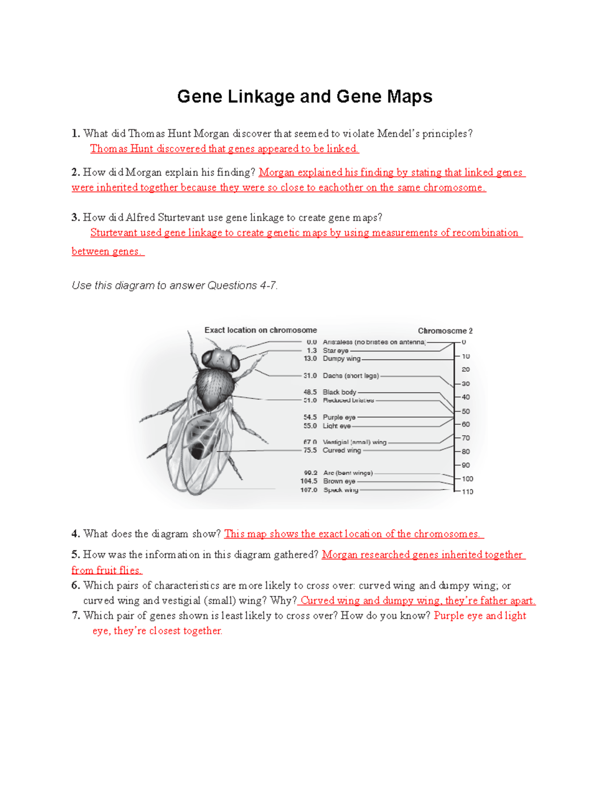 Gene Linkage Mr Reece - Gene Linkage and Gene Maps 1. What did Thomas ...