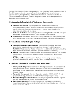 Psych Assessment ( Chapter 4 OF Tests AND Testing ) - PSYCH ASSESSMENT ...