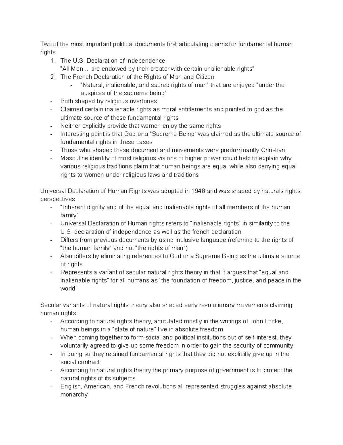 Week 2 Notes - Katharine Richards - Two of the most important political ...