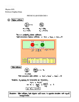 Sample 6 - FREE FALL LAB Report - Experiment P007: Acceleration due to ...