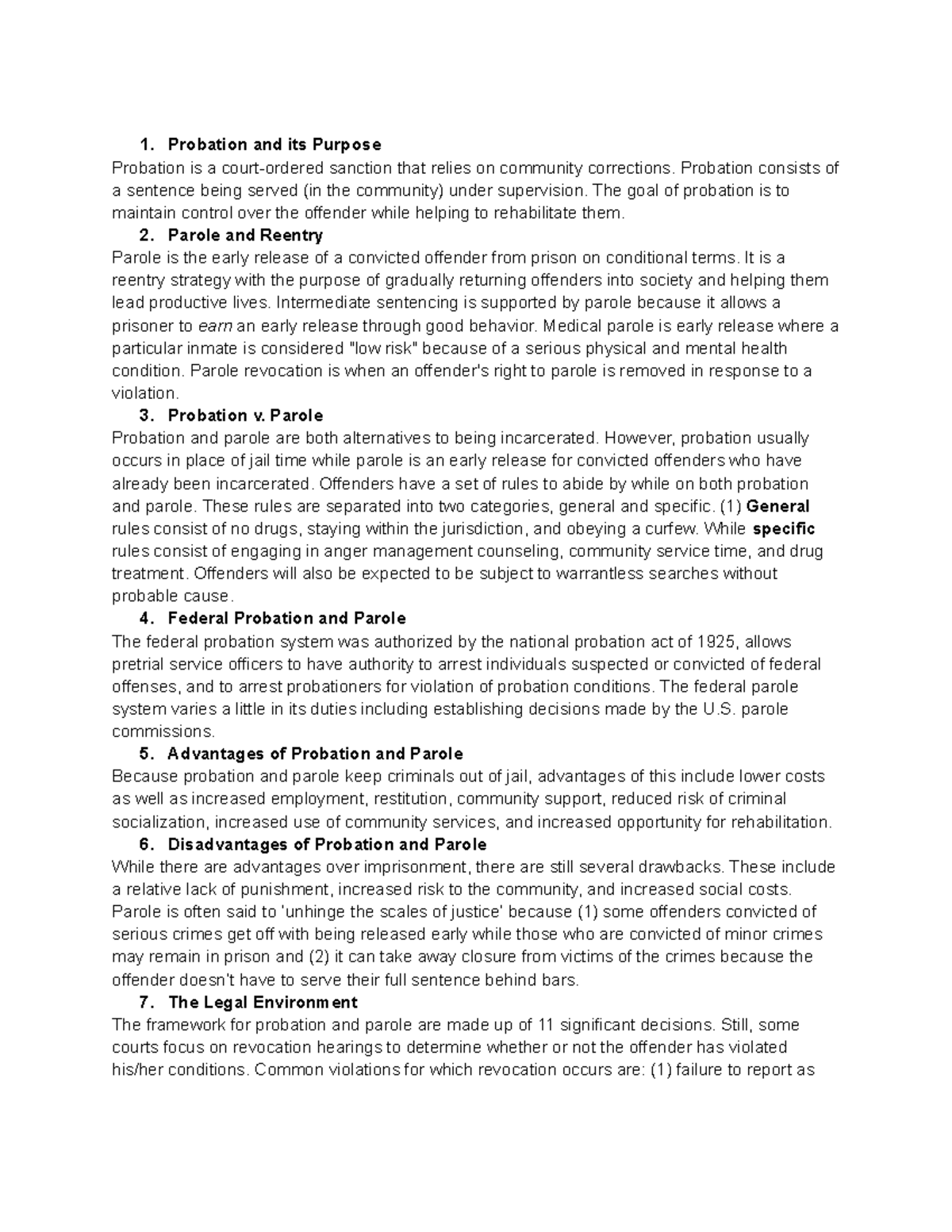 Ch 10 Top Ten - Chapter 10 main ideas - Criminal Justice: a Brief ...