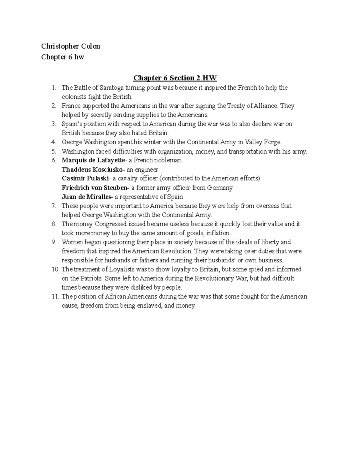 Copy of Chapter 6 Section 2 HW - Christopher Colon Chapter 6 hw Chapter 6 Section 2 HW The ...