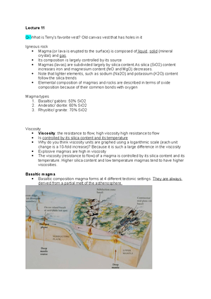 Ess 101 midterm 1 lecture notes - Lecture 1 Introduction to Geology ...