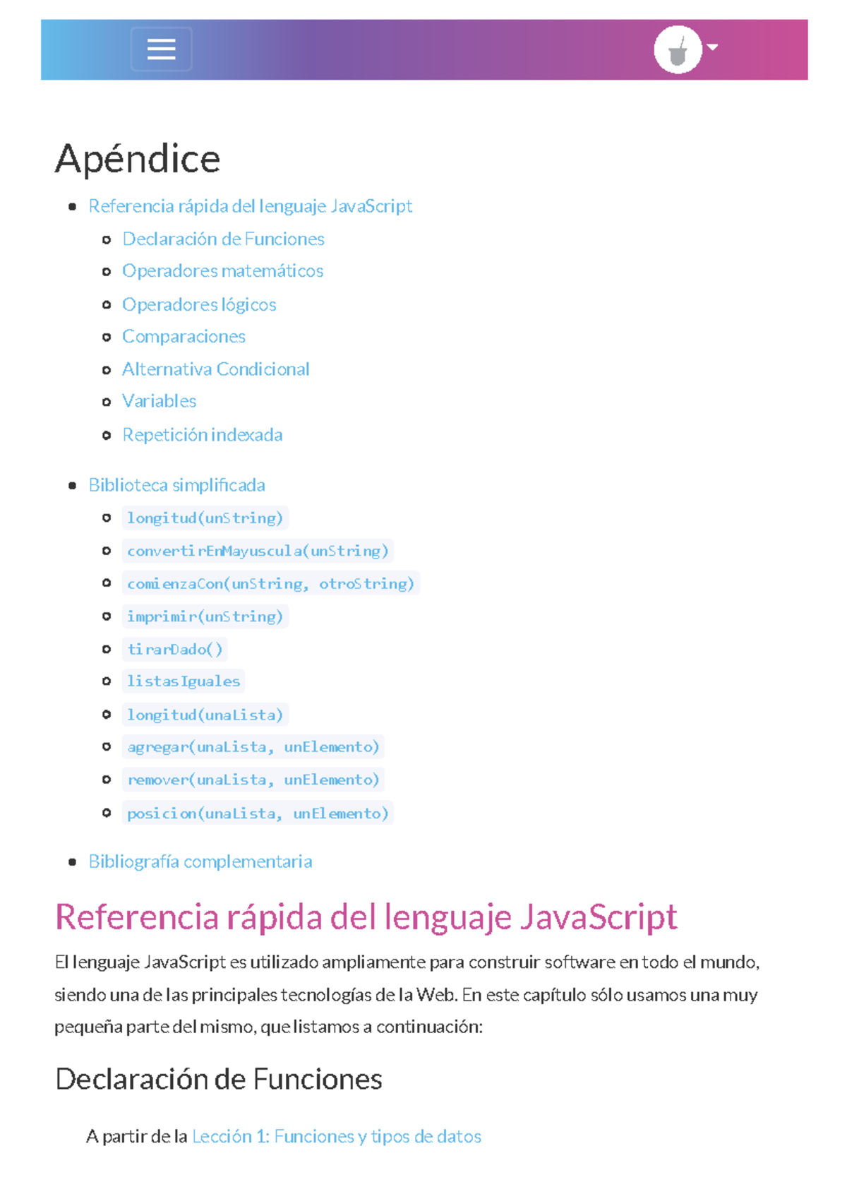 Lenguaje Java Script - info - Apéndice Referencia rápida del lenguaje ...