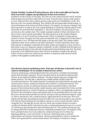 Module 9 Psych Notes - Module 9 Barnum Effect (Forer Effect) This ...