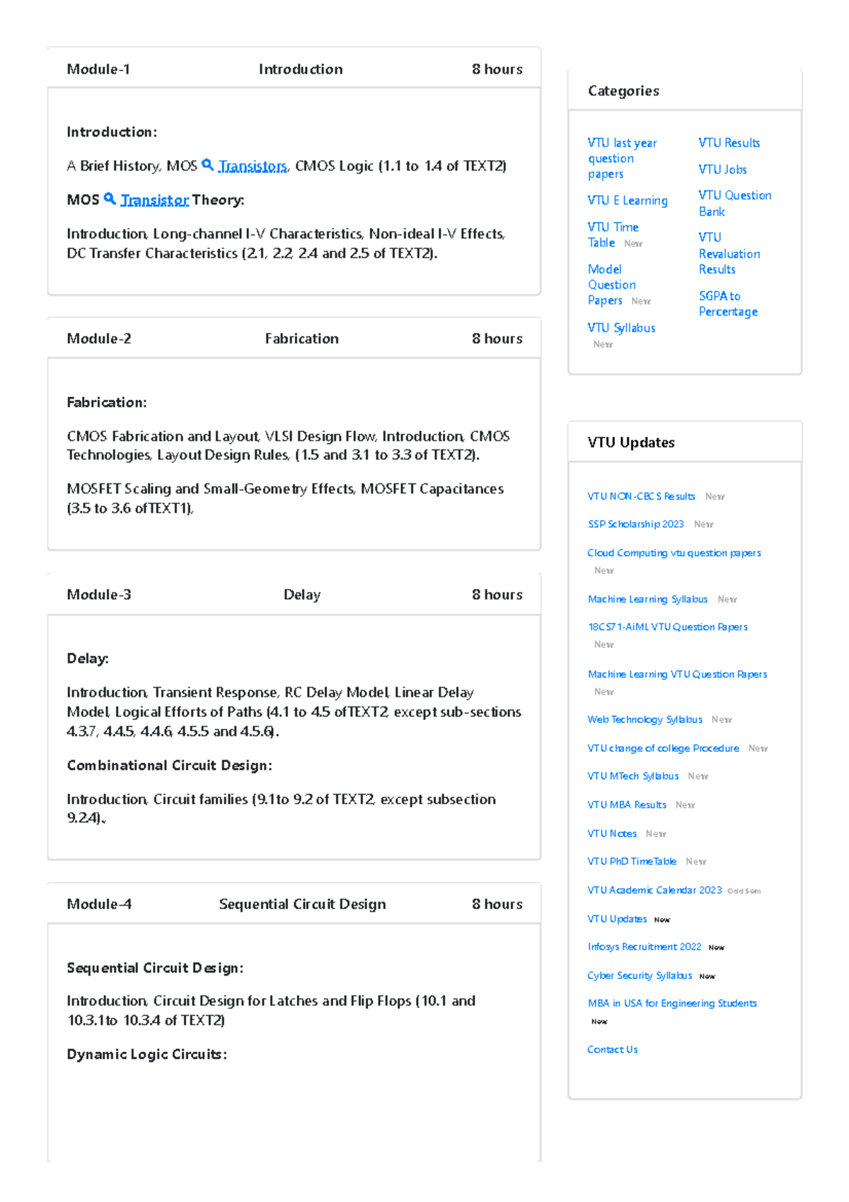 18EC72 VLSI Design syllabus for EC - Module-1 Introduction 8 hours ...