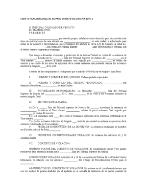 Informe Justificado DE LA Autoridad Responsable - INFORME JUSTIFICADO ...