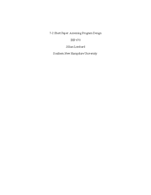 IHP 670 Module Five Project Preparation Angela Mc Vey - MODULE FIVE 5-1 ...