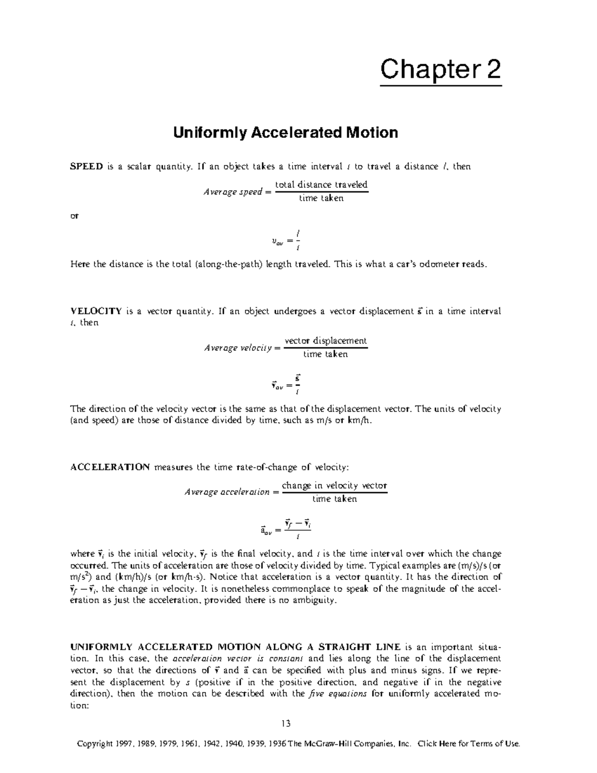 Chapter 3 Uniformly accelerated motion Practice Solving - Chapter ...