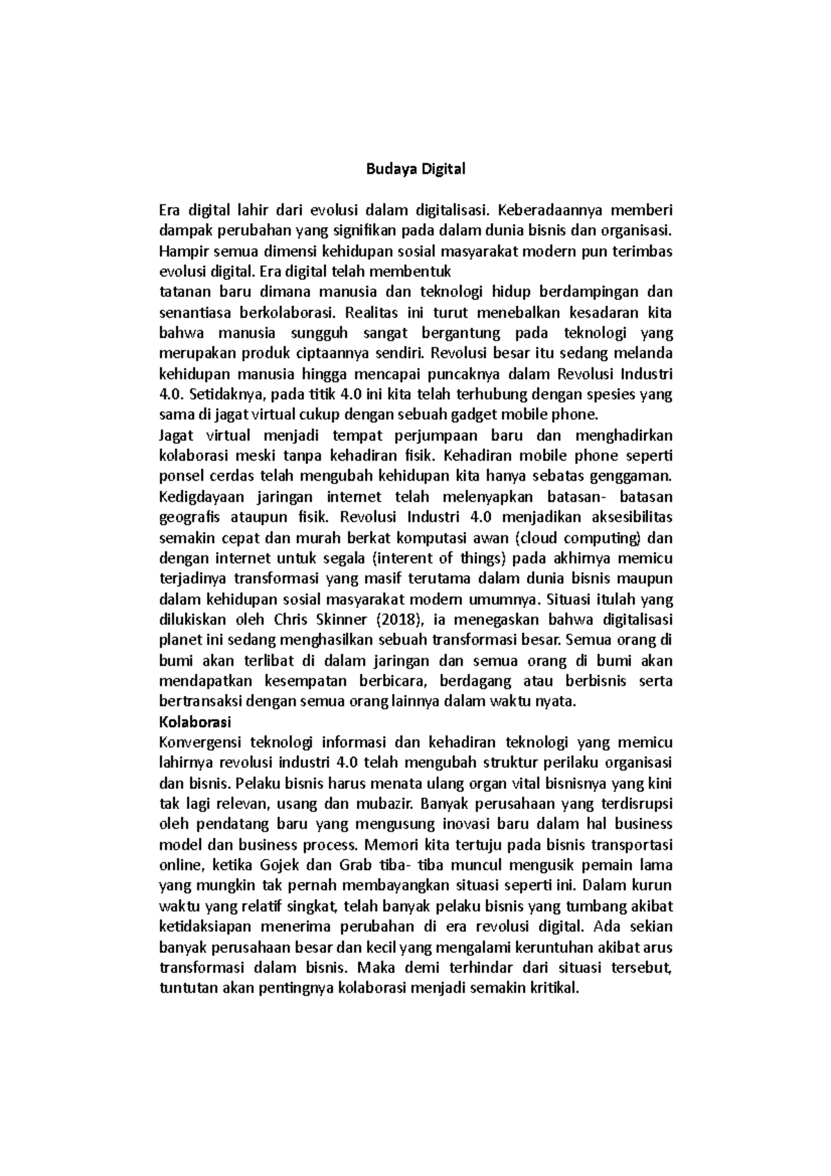 Budaya Digital - Budaya Digital Era digital lahir dari evolusi dalam ...