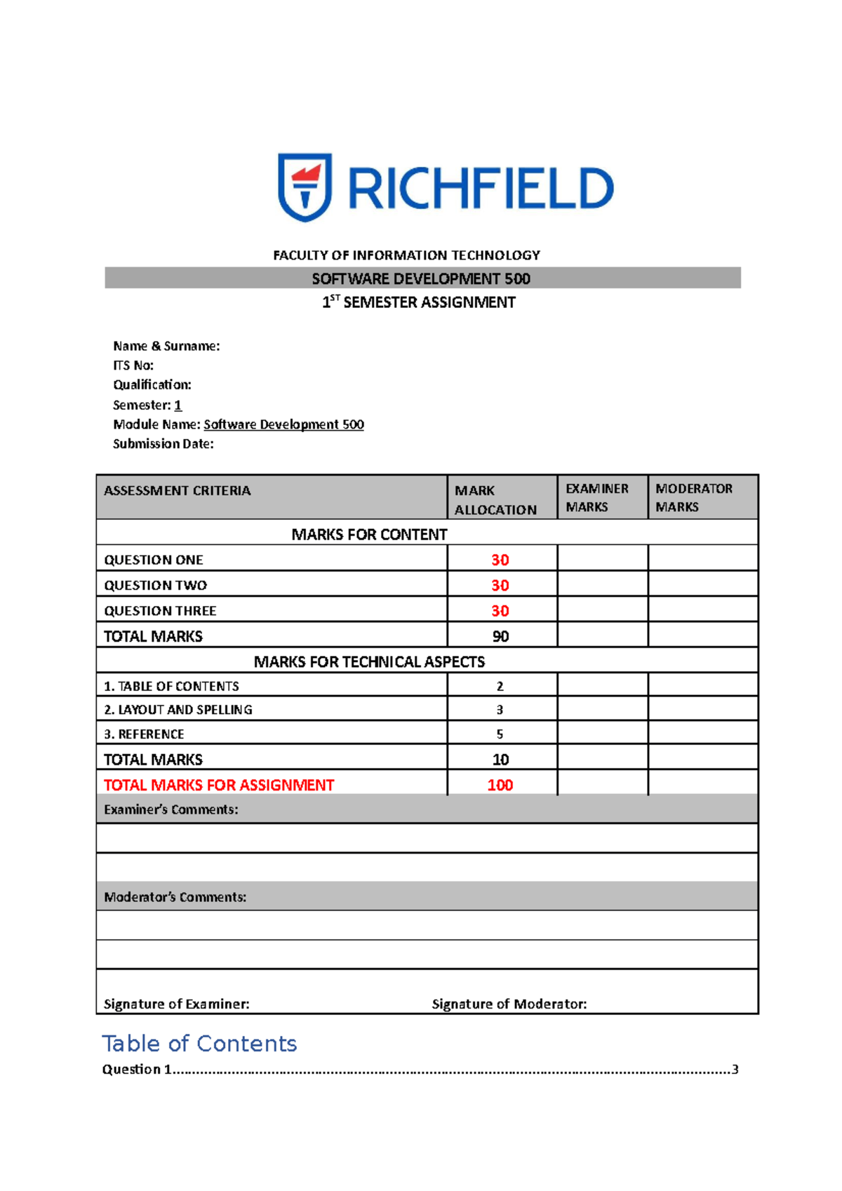 Software Development 500 - - Studocu