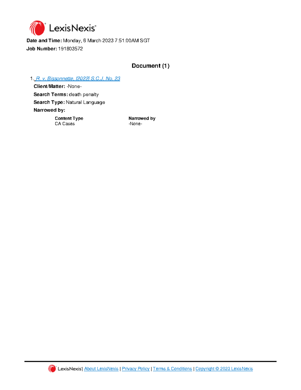 R. v. Bissonnette, [2022] S.C.J. No. 23 - | About LexisNexis | Privacy ...