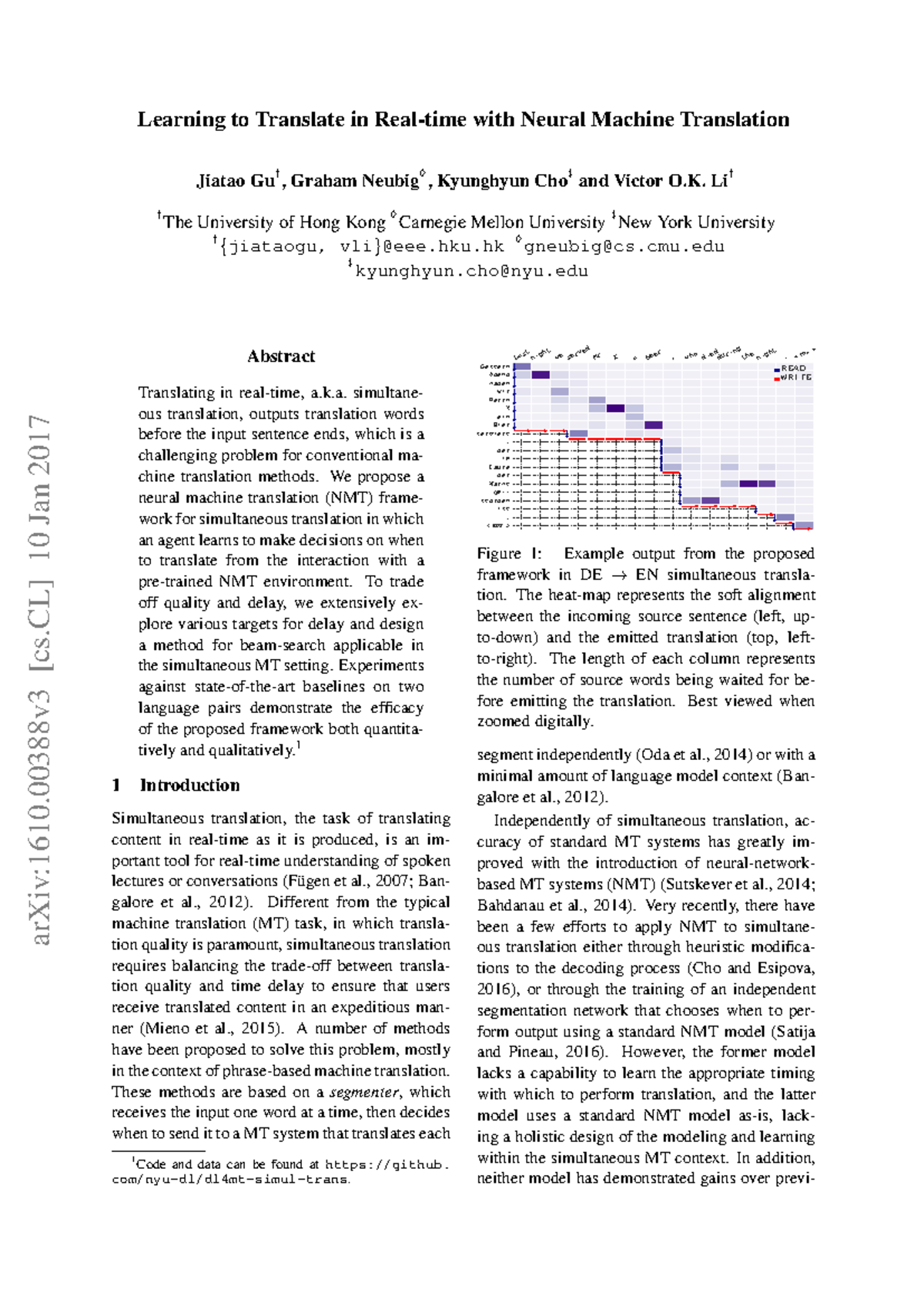 Learning to Translate in Real time with Neural Machine Translation ...