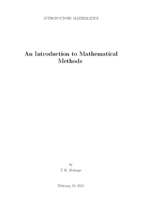 MAT 1100 Tutorial Sheet 3- 2022 - 1 The University of Zambia School of Natural Sciences ...