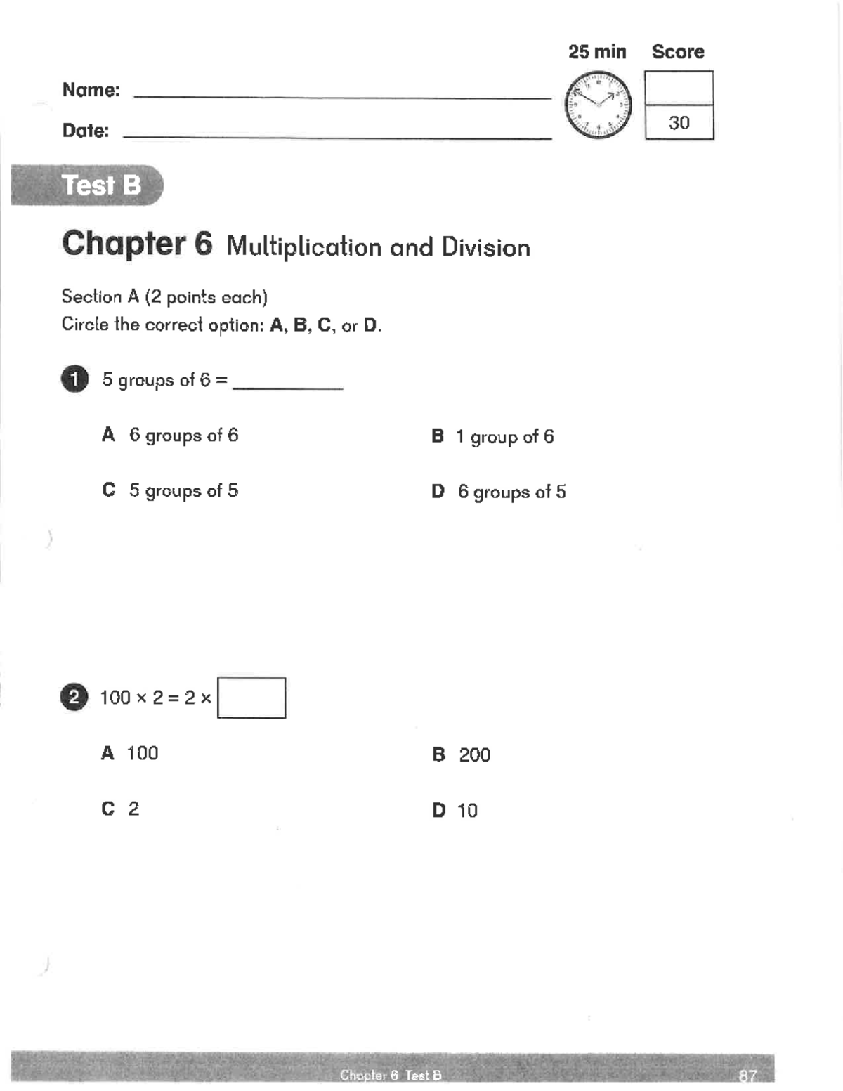Chapter 6 Practice Test - BUS 215 - Studocu