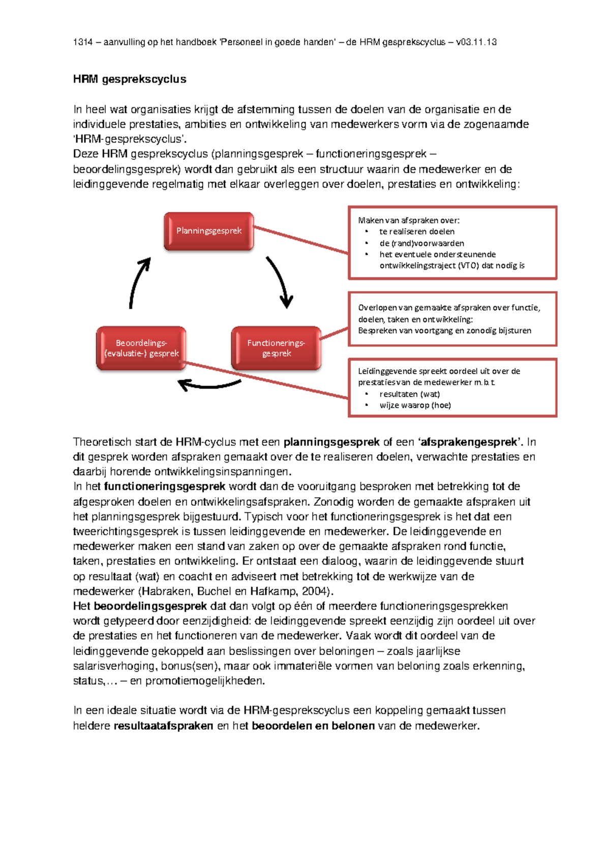 1314 - aanvulling op handboek - de HRM gesprekscyclus - v03 - 1314 ...