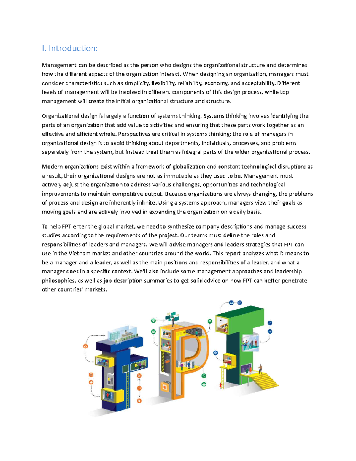 Assignment 1 Management and Leadership Introduction Management ...