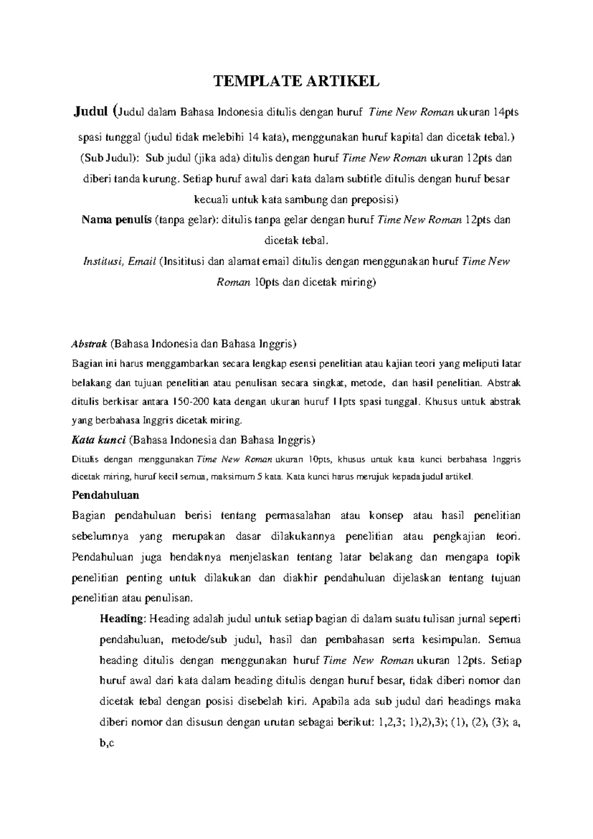 Template- Artikel 2 - sosial - TEMPLATE ARTIKEL Judul (Judul dalam ...