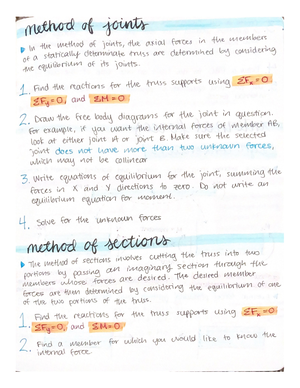 CE461- Force Method - Notes over external work on beams, internal work ...