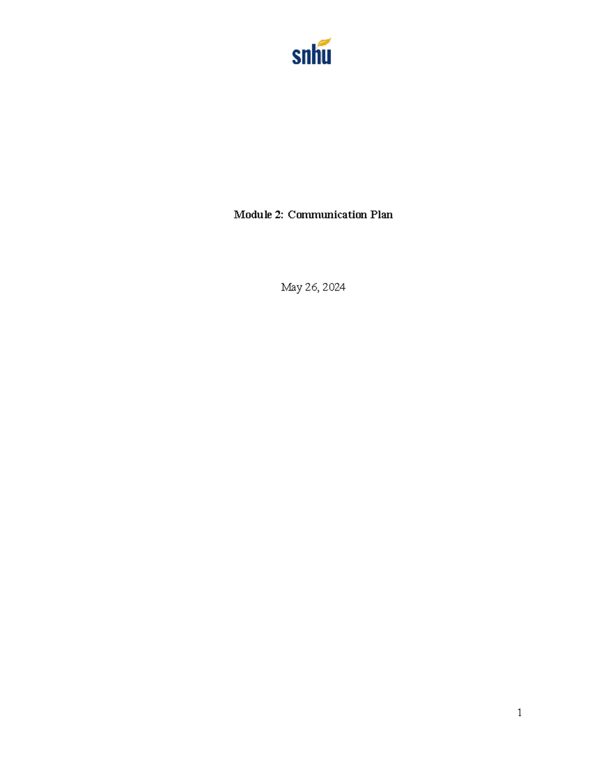 MBA 645 Communication Grid - Module 2 - Module 2: Communication Plan ...