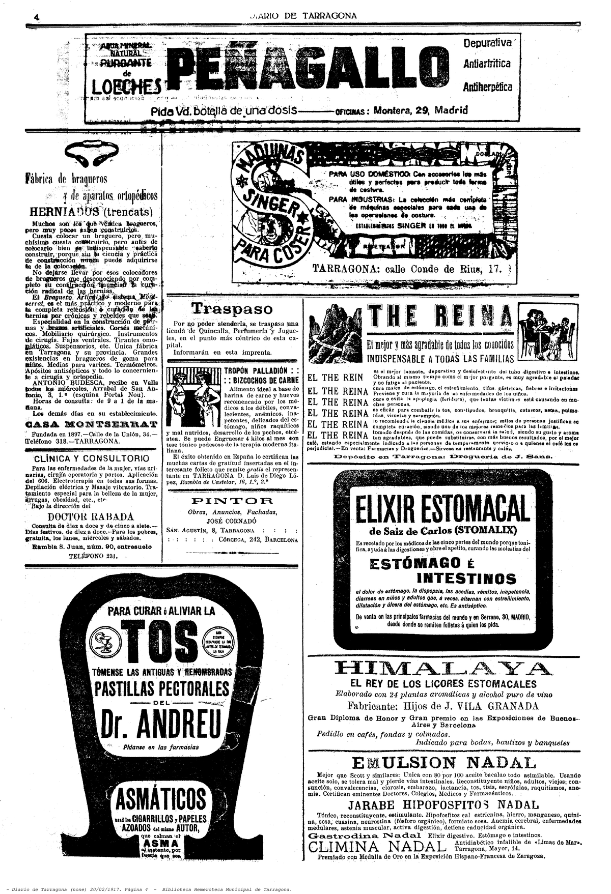 Elixir estomacal de anis - .JuAtílO DE TARRAGONA &= I f : f í f 's ...