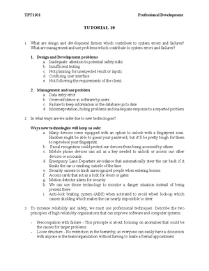 Tutorial-2 Question (Professional Ethics) - TPT1101 Professional ...