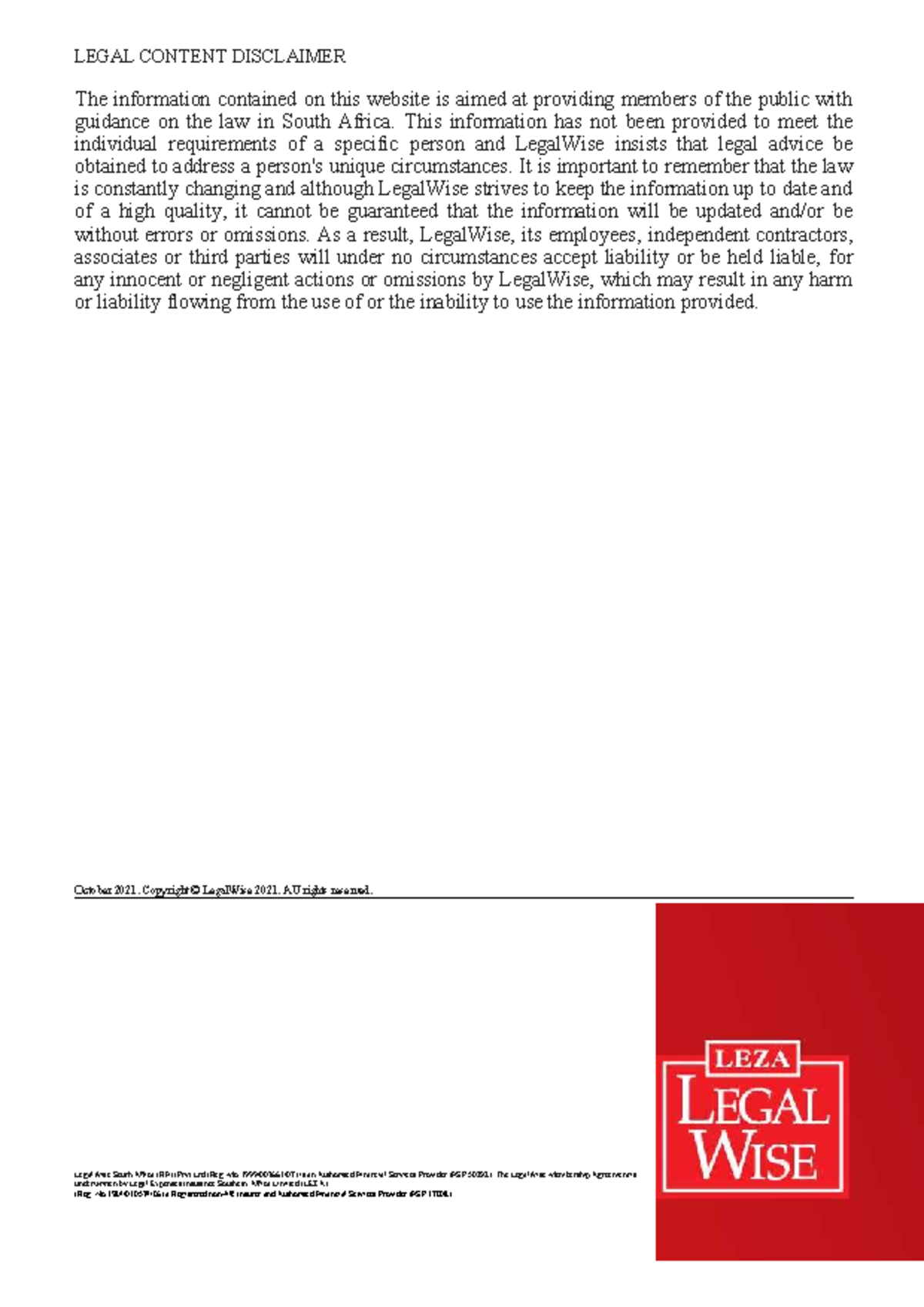 Lobola Agreement format - LEGAL CONTENT DISCLAIMER The information ...