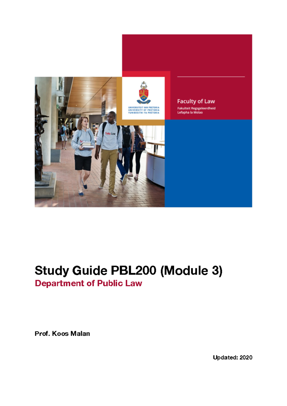 PBL 200 (Module 3) Study Guide 2020 - Study Guide PBL200 (Module 3 ...
