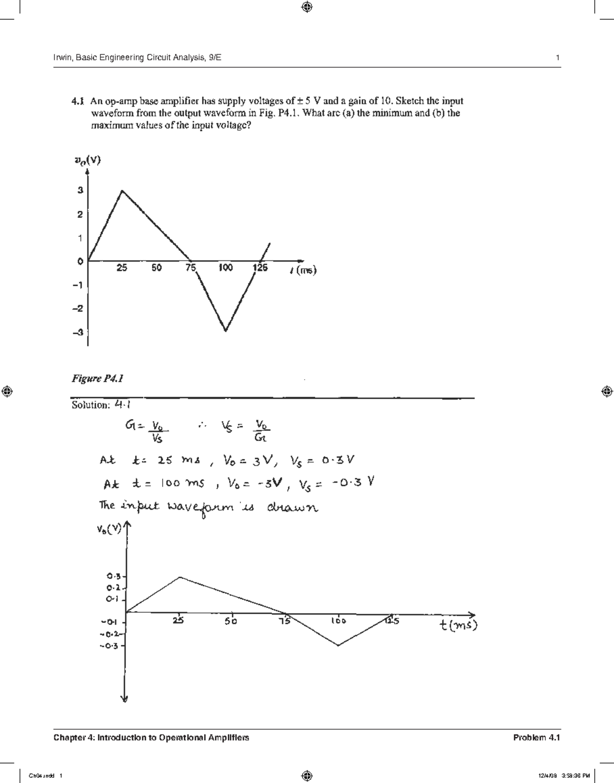 Basic Engineering Circuit Analysis 9th David Irwin (Solution Manual) Ch ...