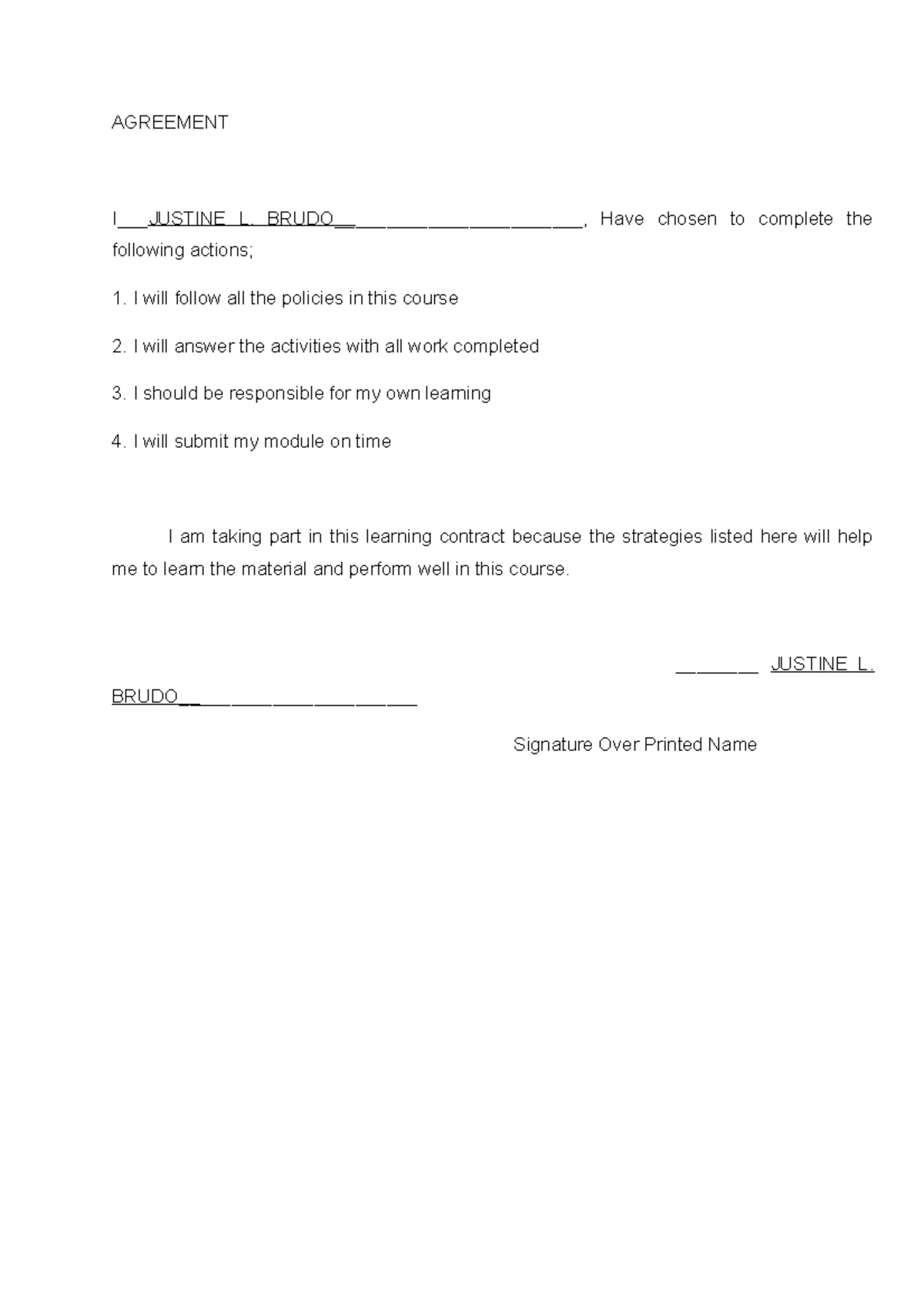 Asian cuisine module - AGREEMENT I___JUSTINE L. BRUDO ...