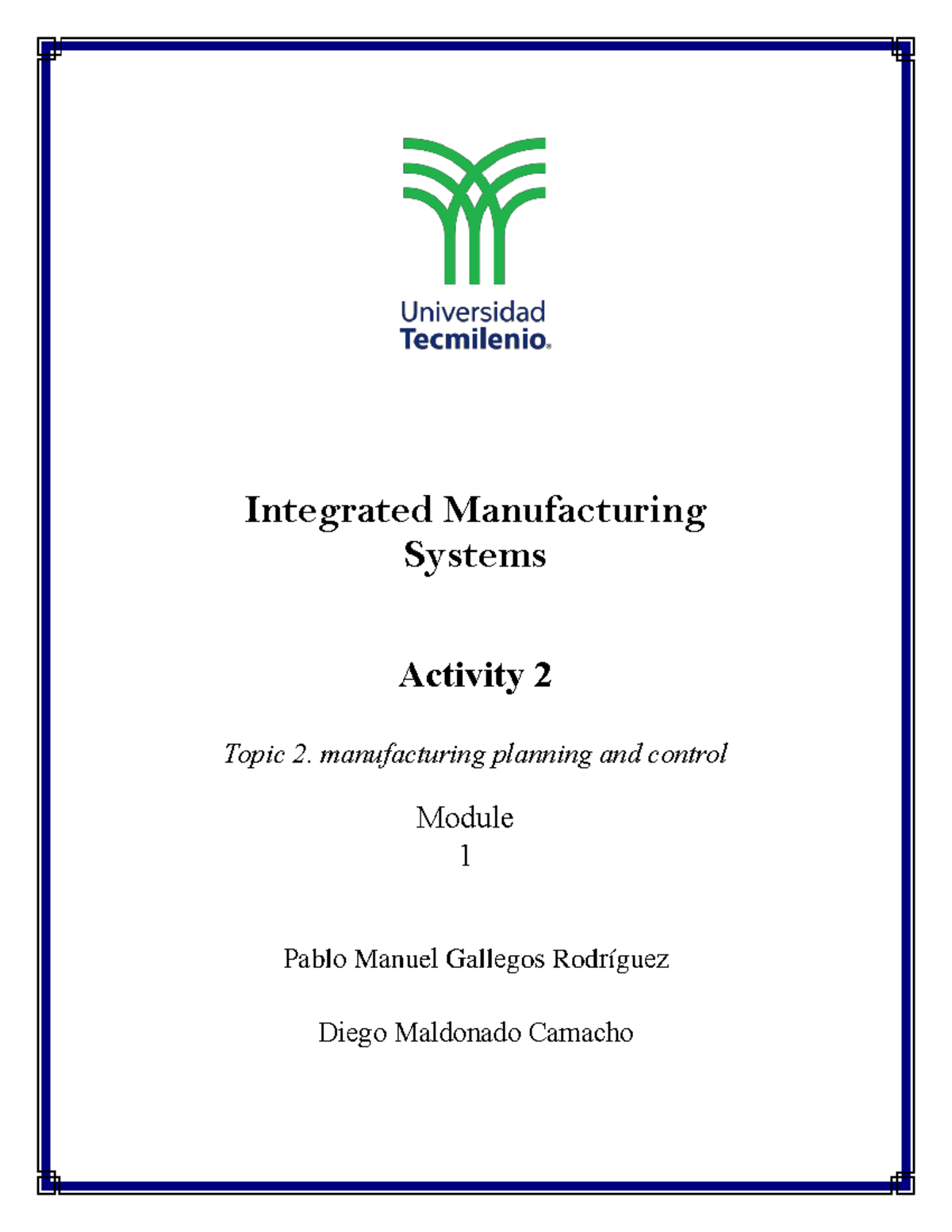 Manufacturing-ACT-2 - fvwvwvwrv - Integrated Manufacturing Systems ...