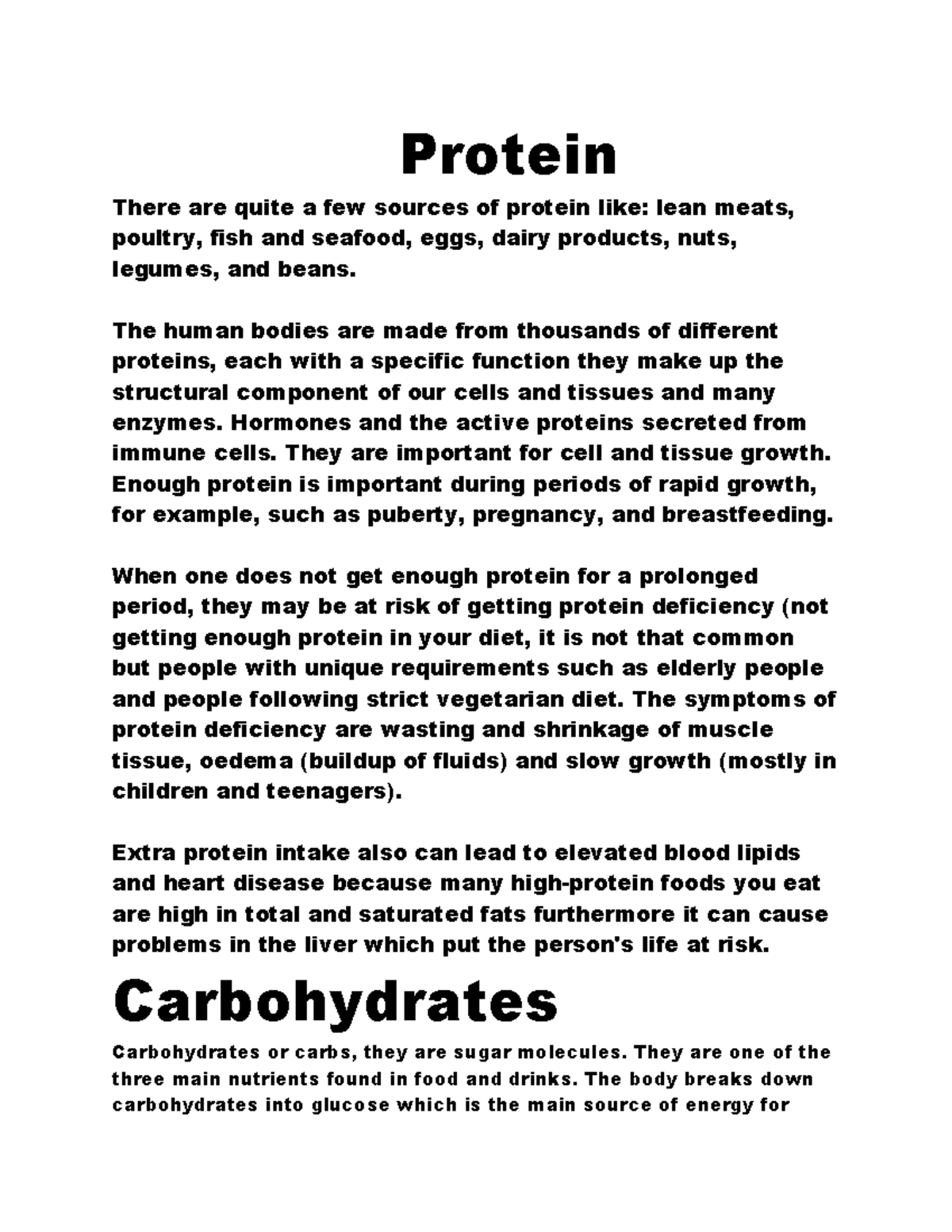 2 food types in detail mandeep - Copy - Protein There are quite a few ...